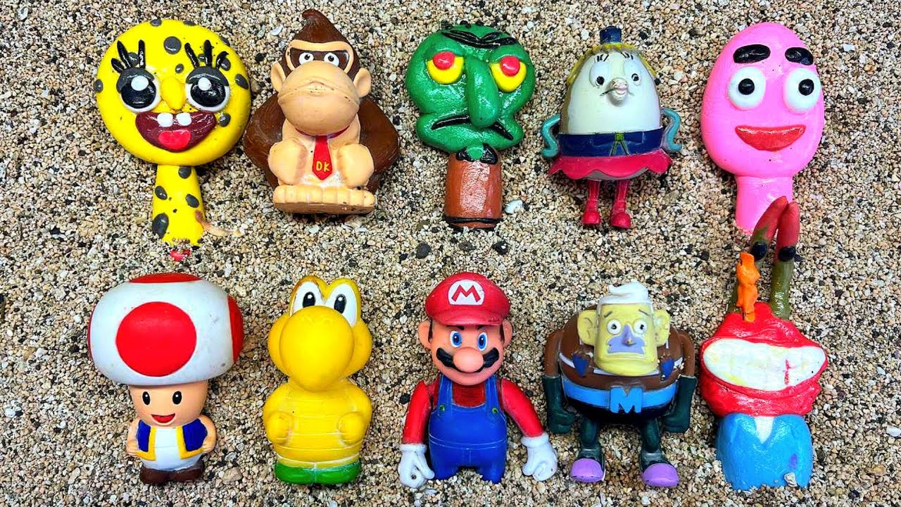 MARIO VS SPONGEBOB SQUAREPANTS VS LUIGI PATRICK,SQUIDWARD,GARY,DONKEY ...