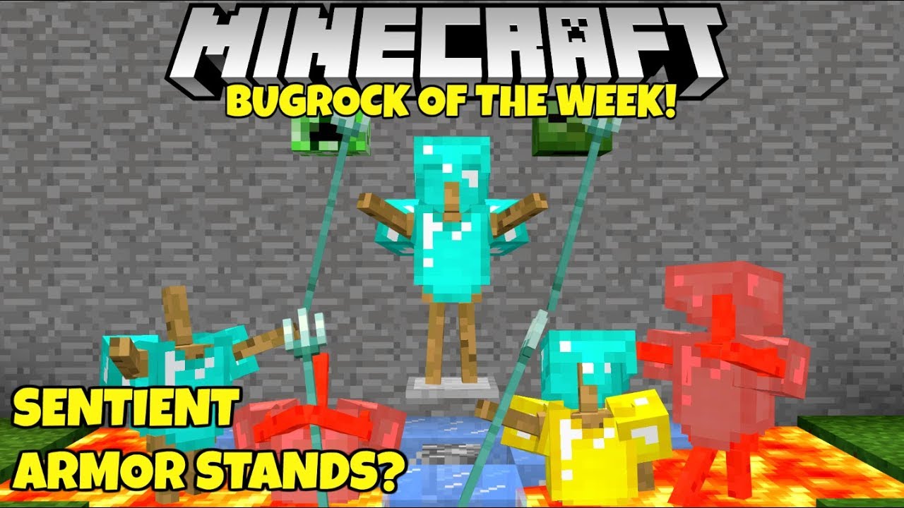 Bugrock Of The Week 12: Living Armor Stands?! Minecraft Bedrock Edition ...