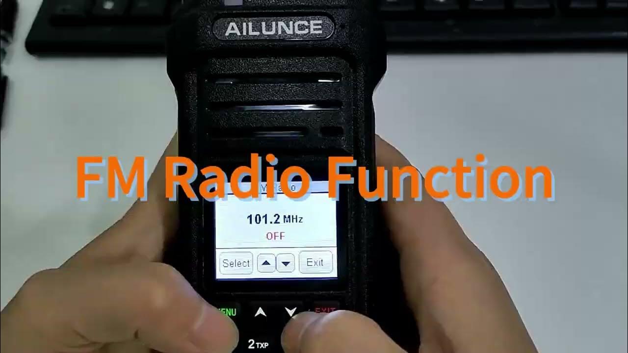 How to set up the radio function of HA1G? - YouTube