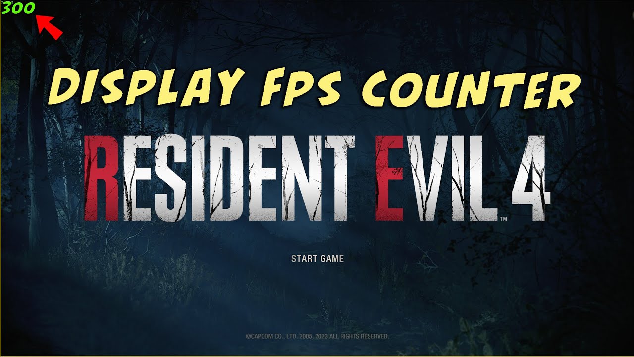 How to Display FPS counter on Resident Evil 4 2023 - YouTube