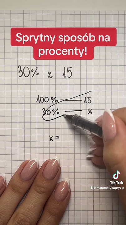 Sprytny sposób na procenty! Obliczanie procentu z danej liczby - YouTube