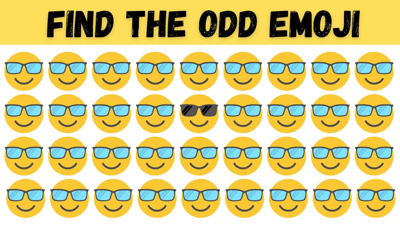 Find the ONE Emoji That Does NOT Belong | Find The Odd One Out Emoji ...