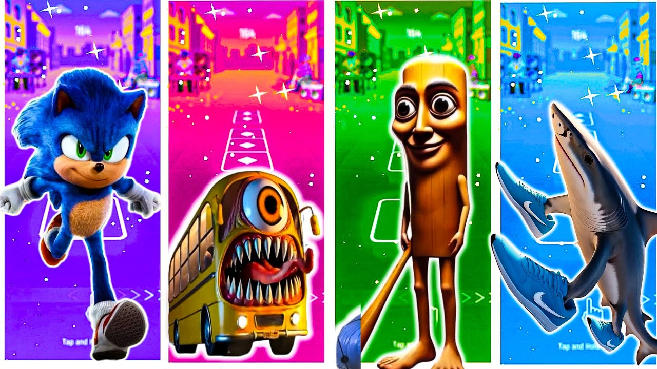 Sonic the Hedgehog 🆚 MINION SCHOOL BUS. EXE 🆚 TUNG TUNG TUNG SAHUR 🆚 ...