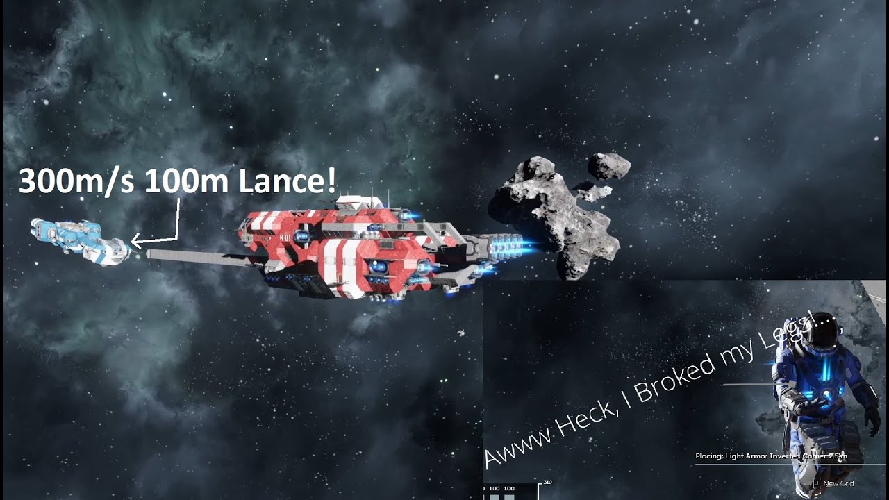 Space Engineers 2 30min of Jousting, Ramming and Test Crashing! - YouTube