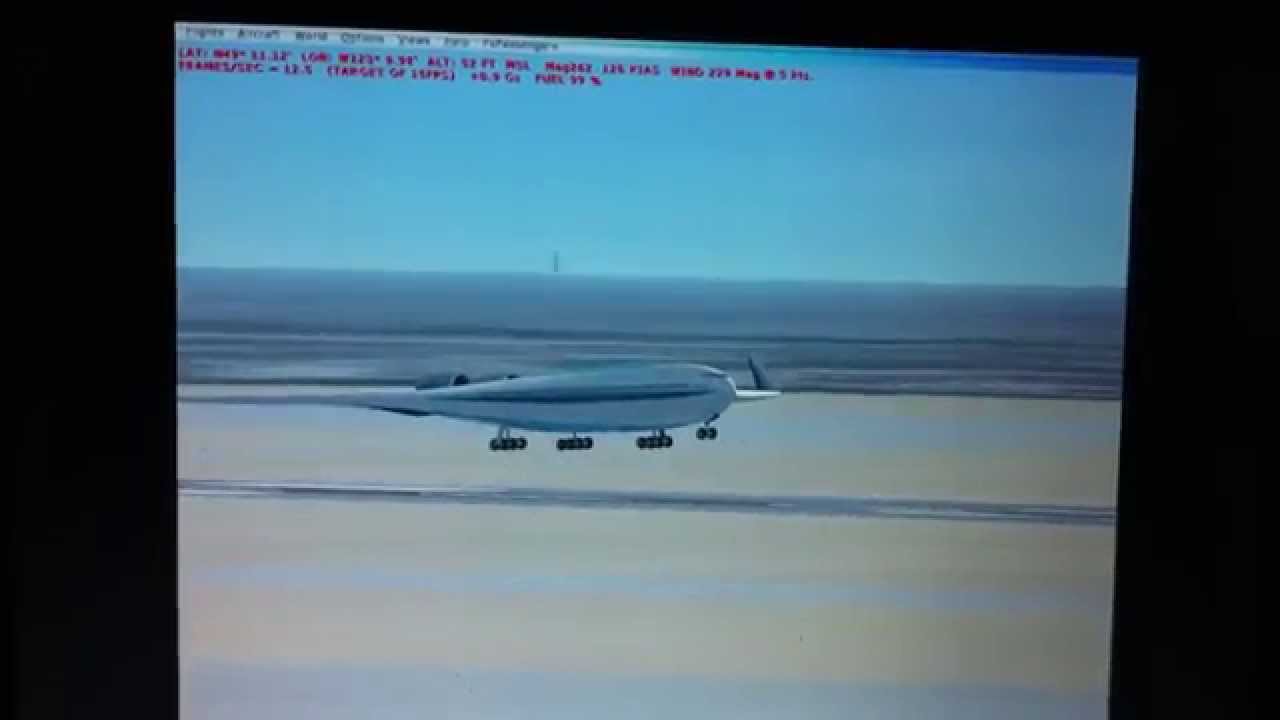 Fsx Boeing 797 landing - YouTube
