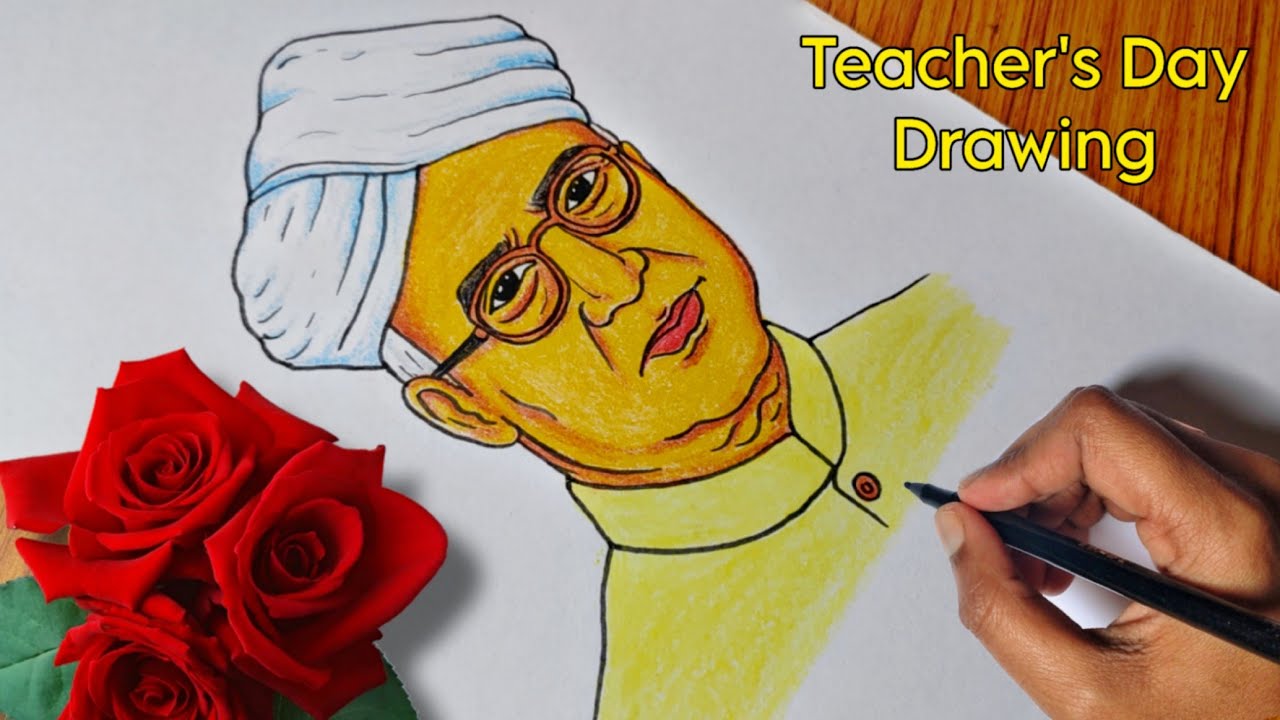 Dr. Sarvepalli Radhakrishnan Drawing (Teacher's Day Drawing) | How To ...