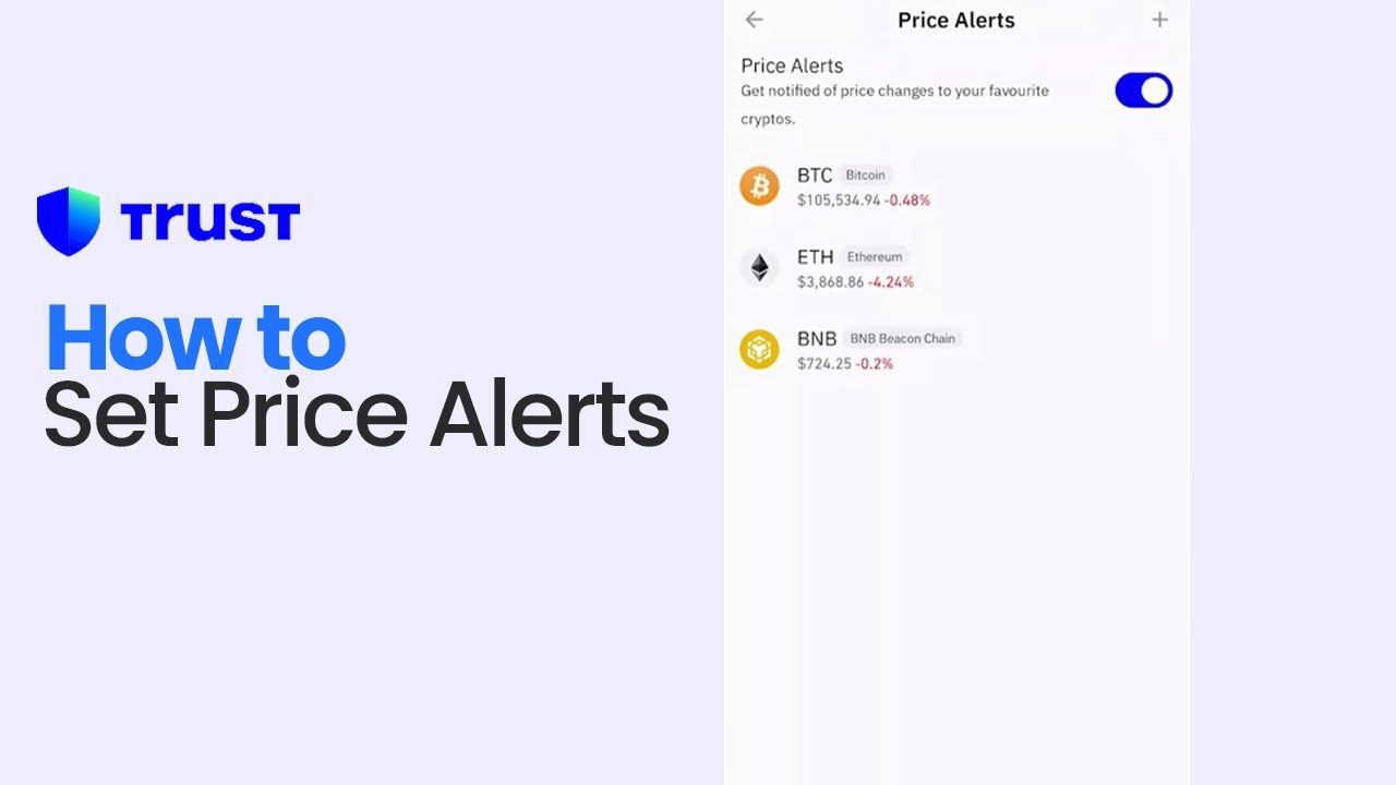 How to Set Price Alerts on the Trust Wallet App - YouTube