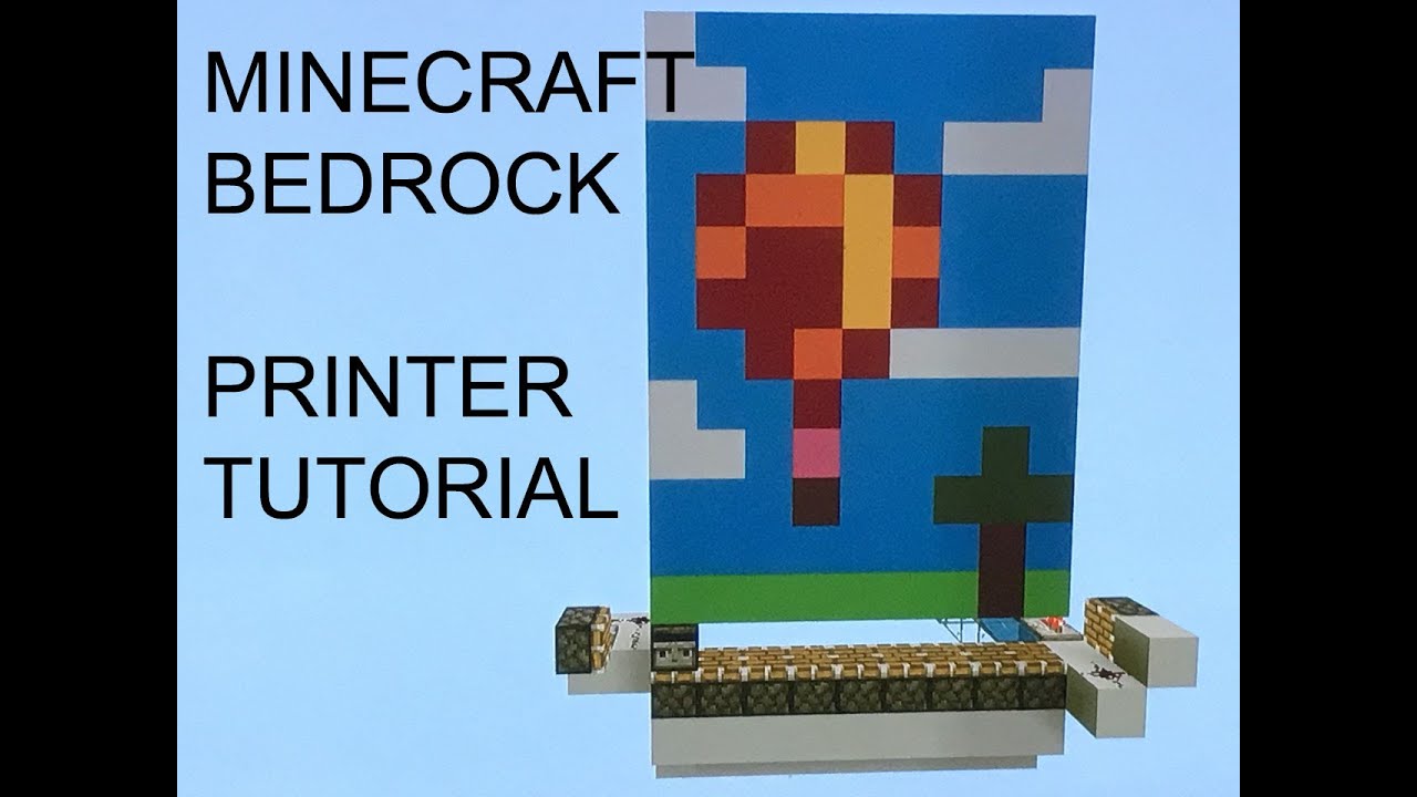 Printer Tutorial Minecraft Bedrock - YouTube