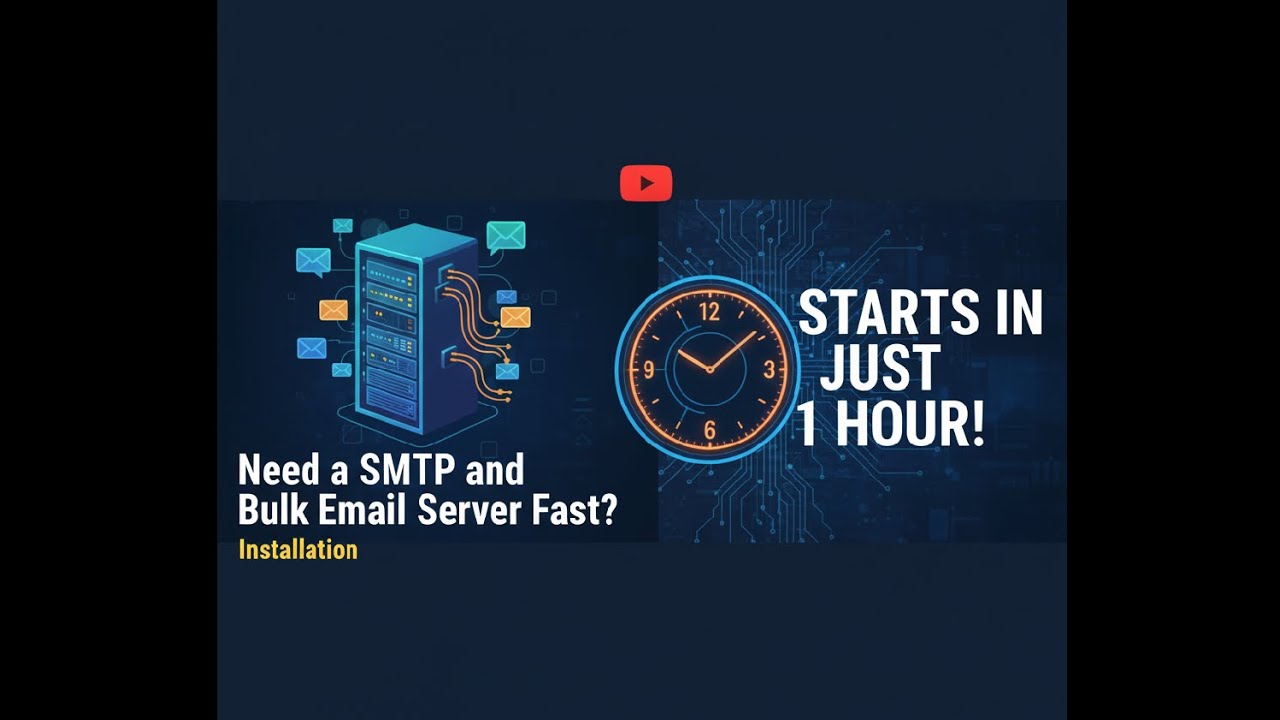 Need a SMTP and Bulk Email Server Fast? Installation Starts in 1 Hour ...