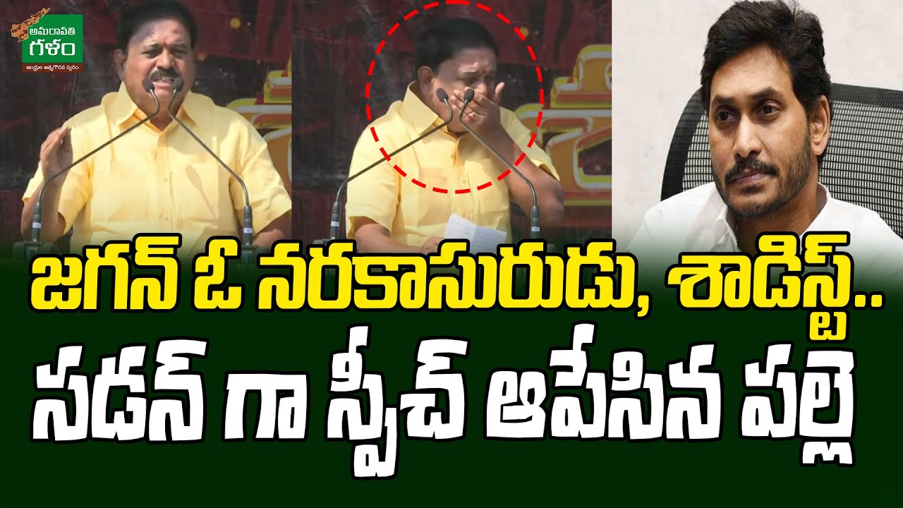 Palle Raghunatha Reddy Sensational Comments On Jagan | సడన్ గా స్పీచ్ ...