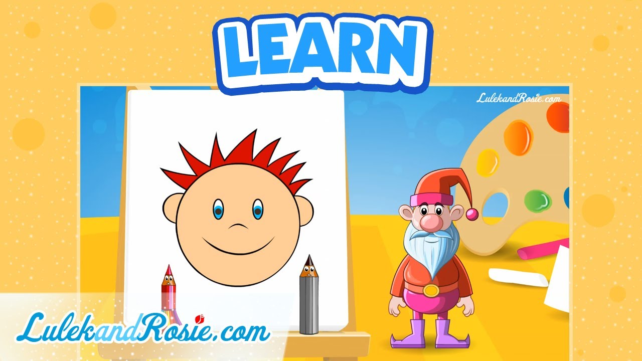 How to draw a face? - Drawing school (part4) Tutorial for children ...