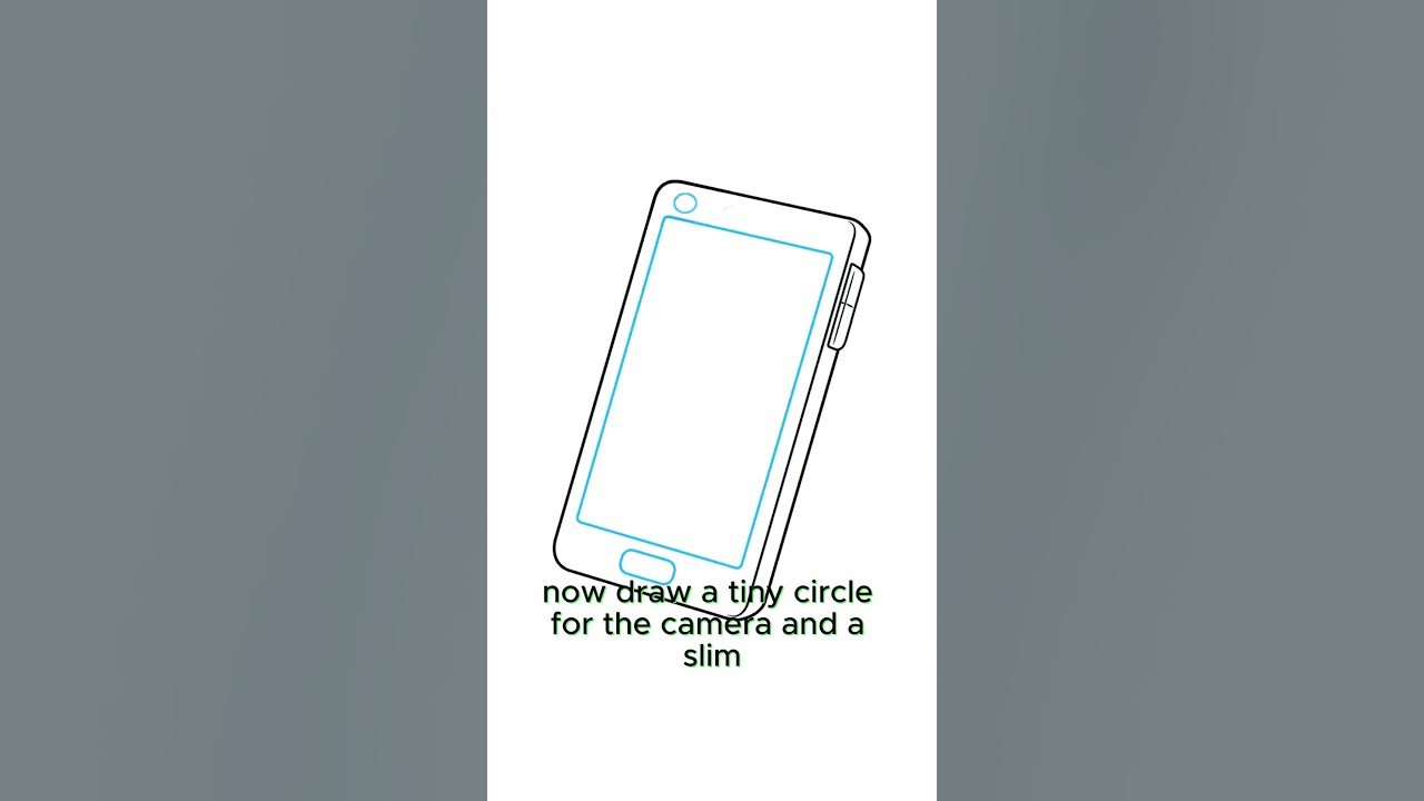 Draw a Mobile Phone in 60 Seconds - Quick and Simple Tutorial - YouTube