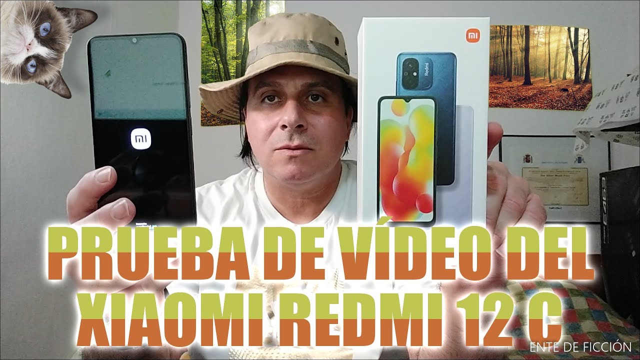 Xiaomi Redmi 12C · Test de vídeo · Unboxing · Prueba de vídeo de la cámara frontal y la trasera