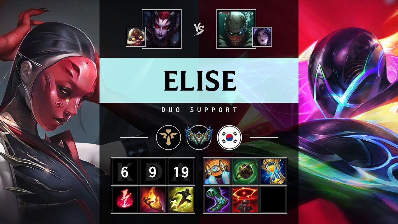 Elise Support vs Pyke - KR Challenger Patch 25.21 - YouTube