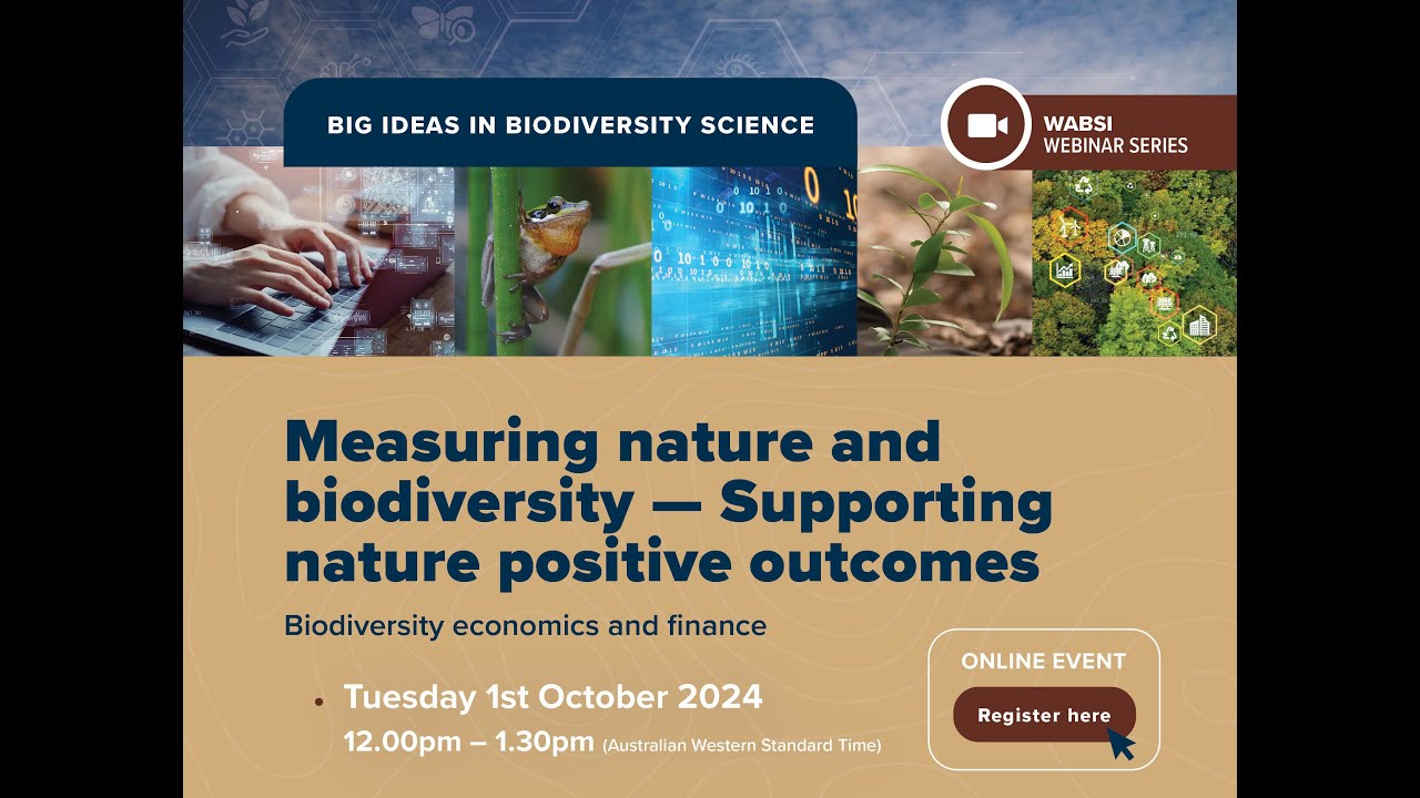 WABSI webinar - Measuring nature and biodiversity - YouTube