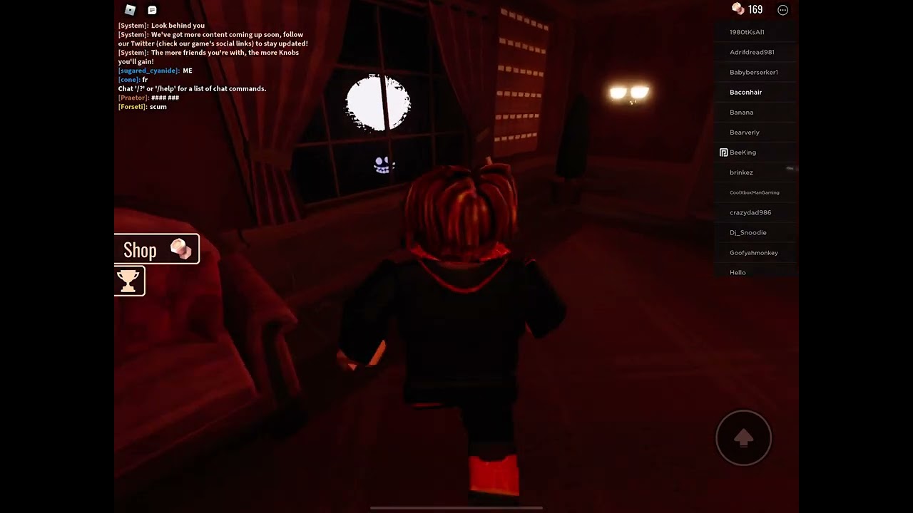Creepy smile creature in doors lobby - YouTube