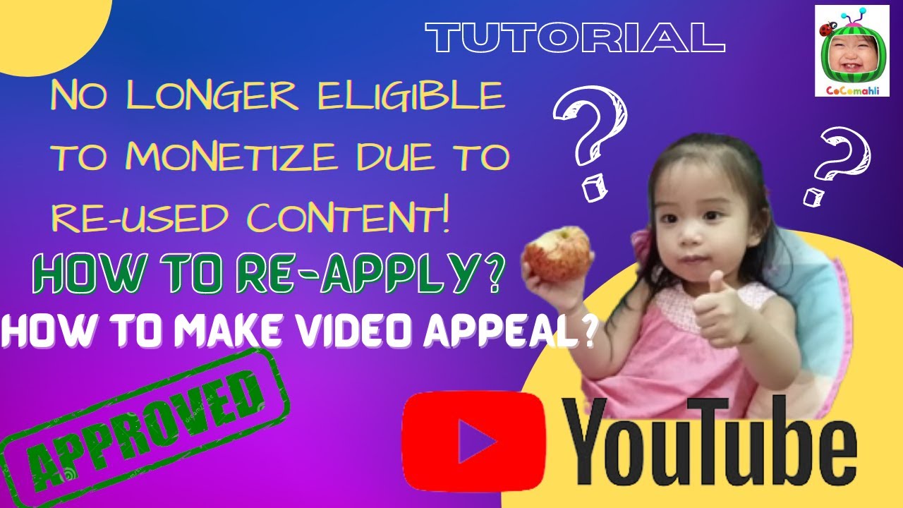 How to Re-Apply | How to make Video Appeal | Channel is no longer ...