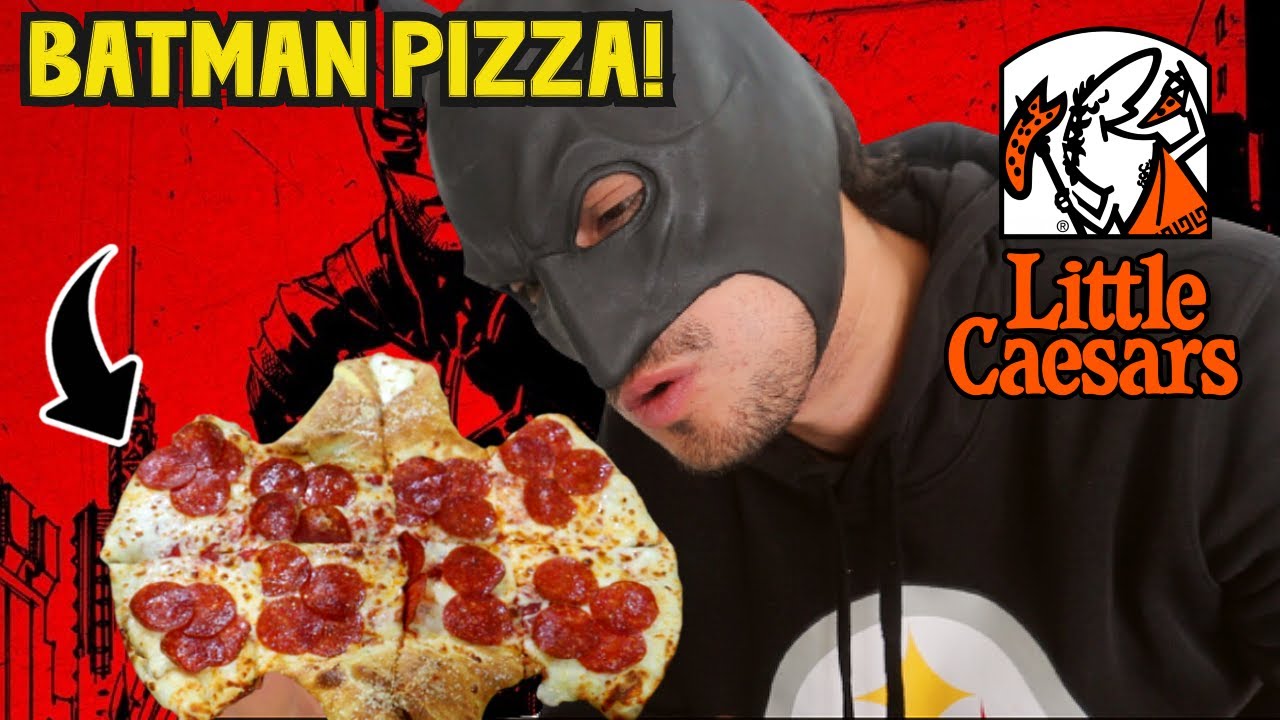 Probamos la FAMOSA PIZZA DE BATMAN! de "Little Caesars"🍕 ¿QUÉ TAL ...