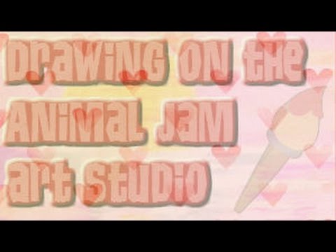 Animal Jam ♦ Drawing on the Animal Jam art studio [ How to ] - YouTube