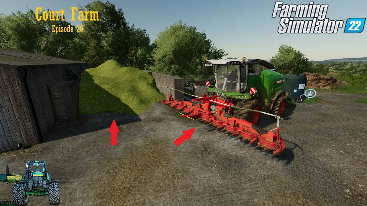 Court Farm Ep20| Farming Simulator 22| Whole crop silage using Rye! # ...
