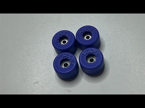 Maple fb wheels unboxing and review (fingerboard wheels review) - YouTube