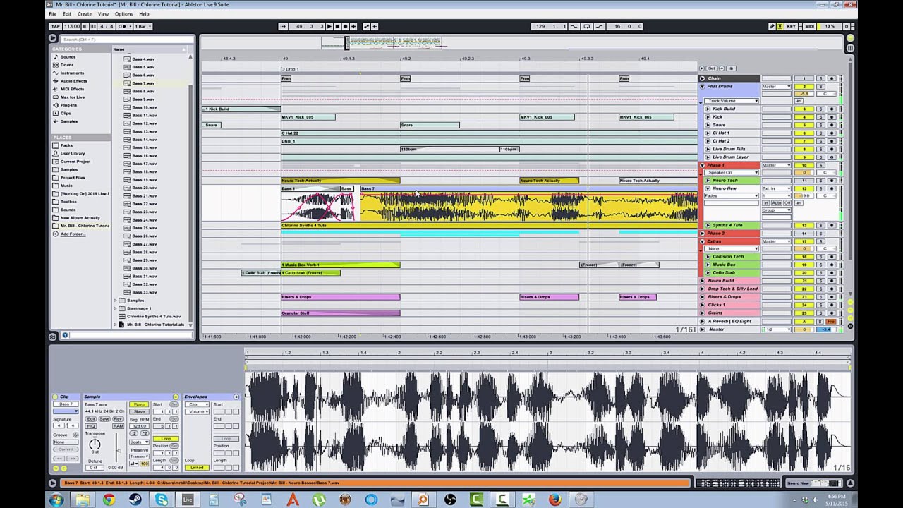 Mr. Bill - Neuro Basses, Sound Design Arrangement & The Toolbox - YouTube