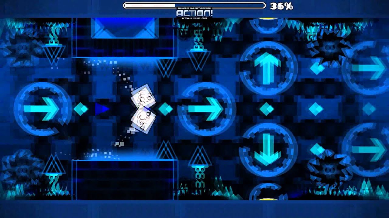 Geometry Dash - Blue Hell (Easy Demon) - By: LaZye - YouTube