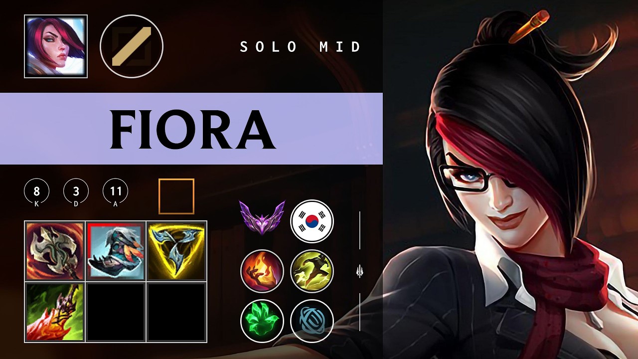 Fiora Mid vs Ryze - KR Master Patch 26.03 - YouTube