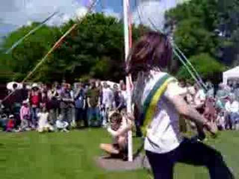 May Pole Dancing at Litton Cheney Fete 2005 - YouTube