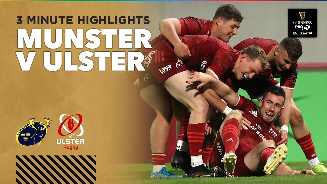 3 Minute Highlights: Munster v Ulster | Round 2 | Guinness PRO14 ...