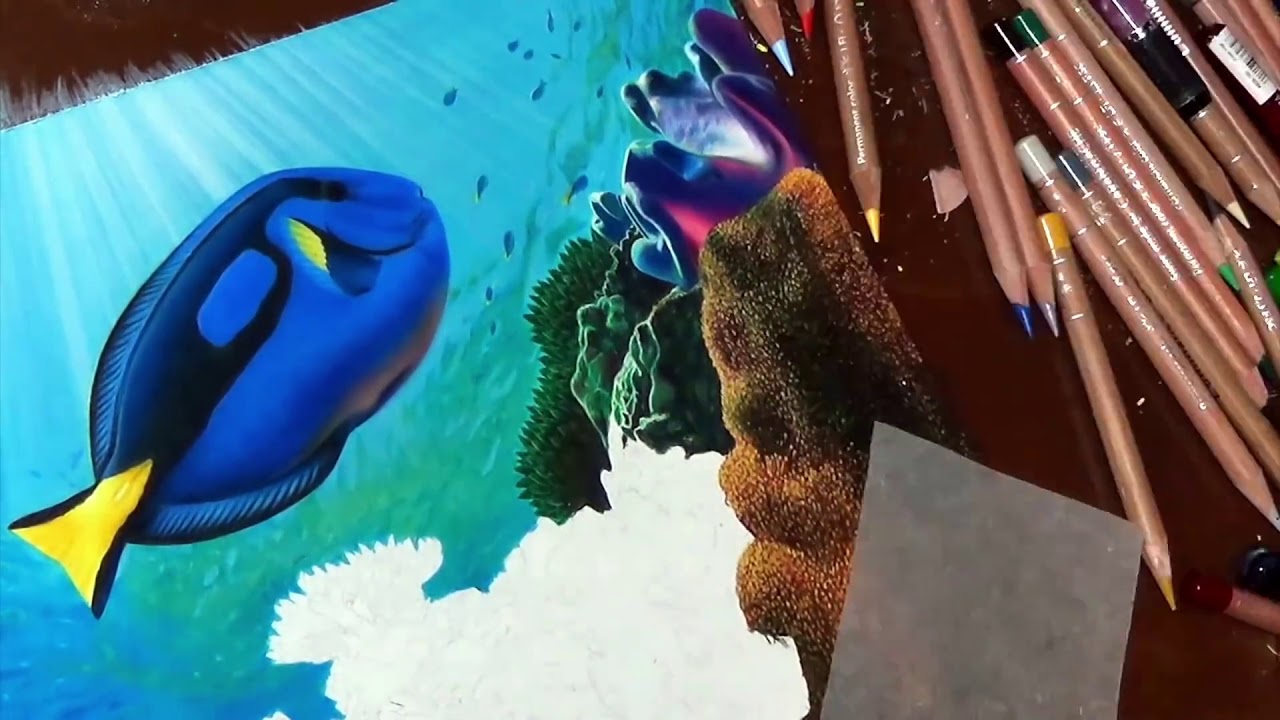 Drawing Dory in Real Life - YouTube