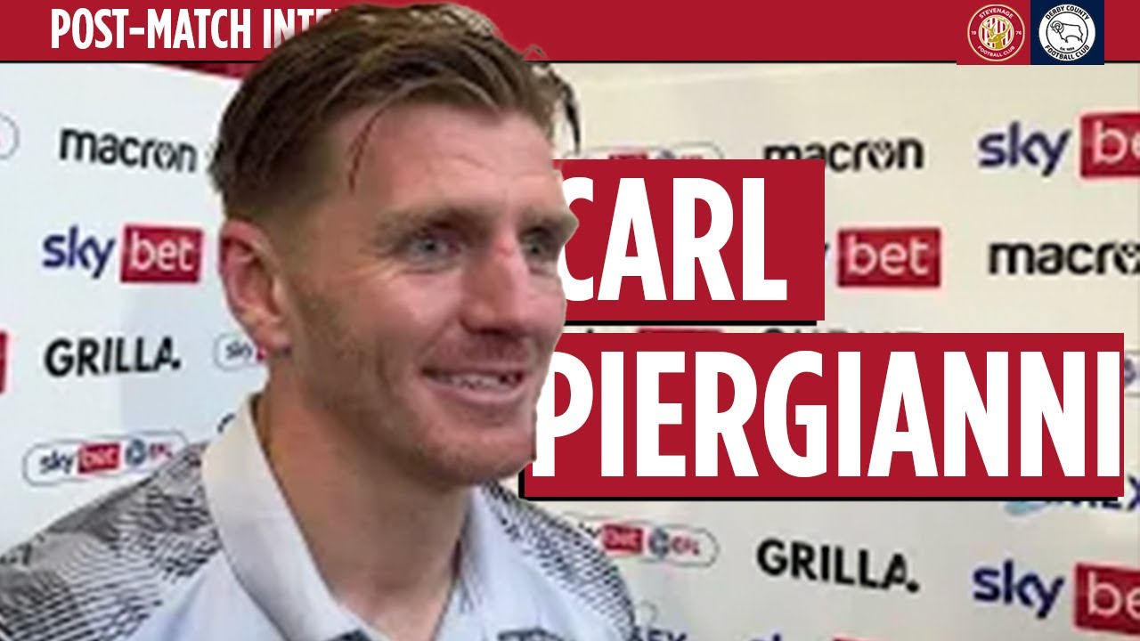 Carl Piergianni's reaction | Stevenage 3-1 Derby County - YouTube
