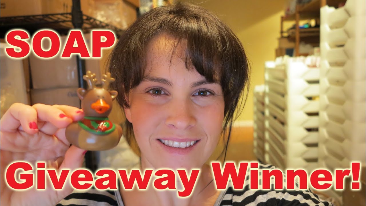 Soap Giveaway Winner! - YouTube