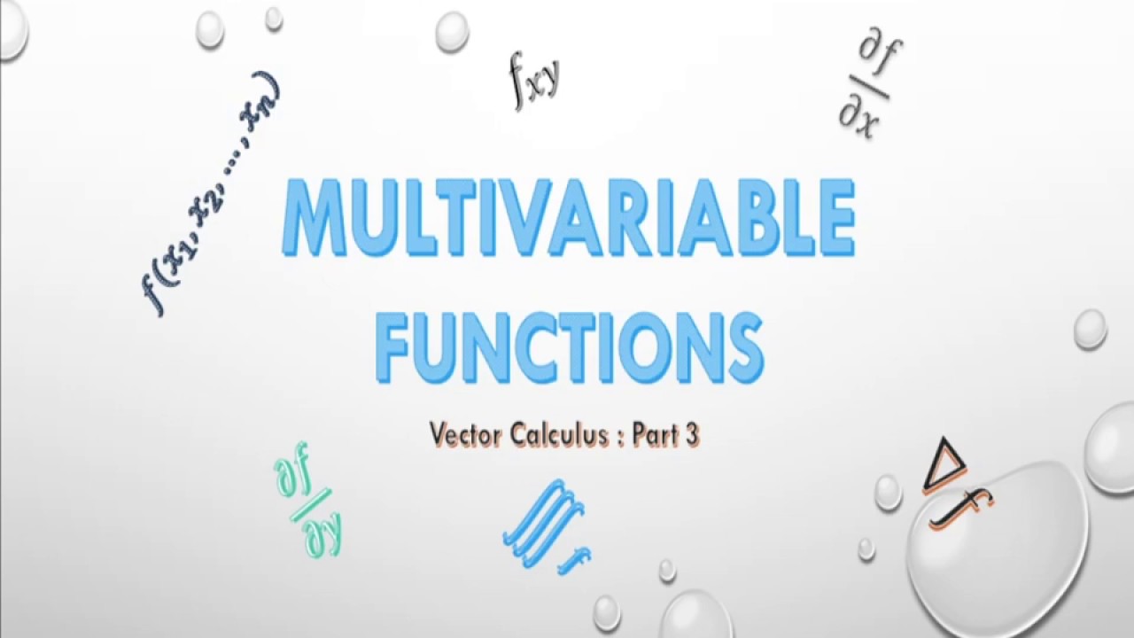 Level Curves / Multivariable Functions / Vector Calculus ...
