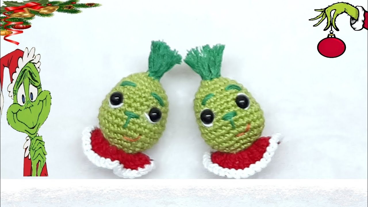 💚 MINI ESFERA GRINCH AMIGURUMI / CALENDARIO DE ADVIENTO DIA 21 ...