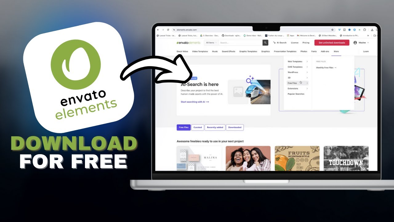 How to Download Envato Elements for Free in SECONDS! - YouTube