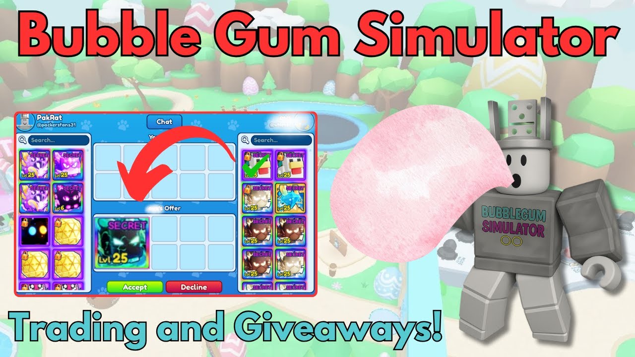 TRADING FOR UNLIMITED VALUE in Bubble Gum Simulator Infinity (Giveaways ...
