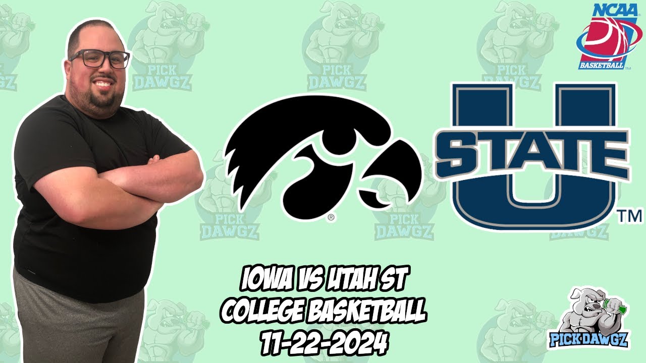 Iowa vs Utah State 11/22/24 Free College Basketball Picks and ...
