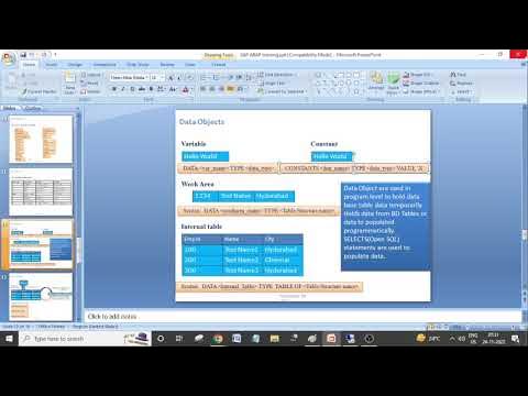 4 . SAP ABAP first program Class 4 - YouTube