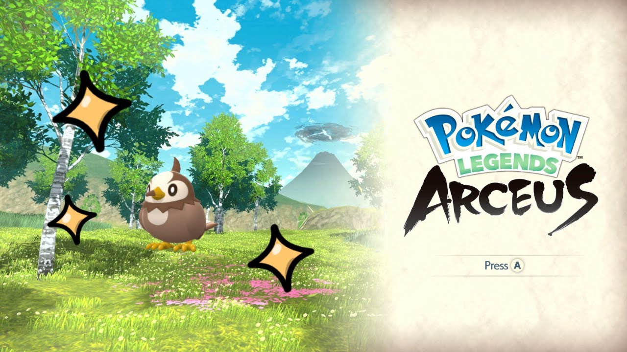 Shiny Starly (Female) -Pokémon Legends: Arceus - YouTube