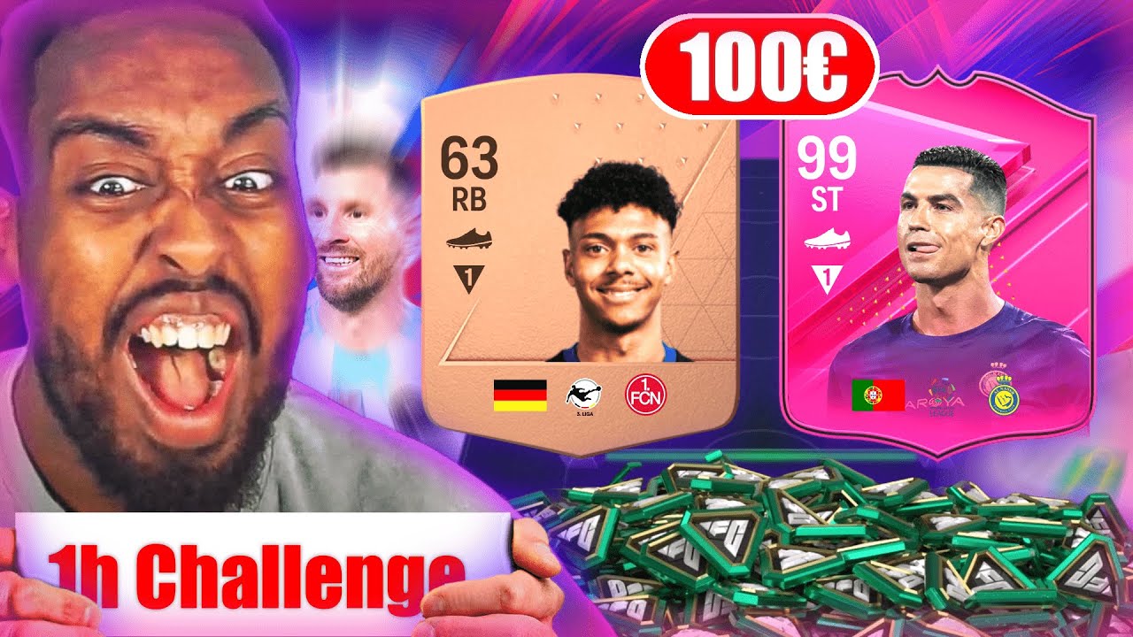 99er CHALLENGE🥵1h auf NEUEM FUTTIES ACCOUNT mit 100€🤑WAS EIN PACKLUCK😵I ...