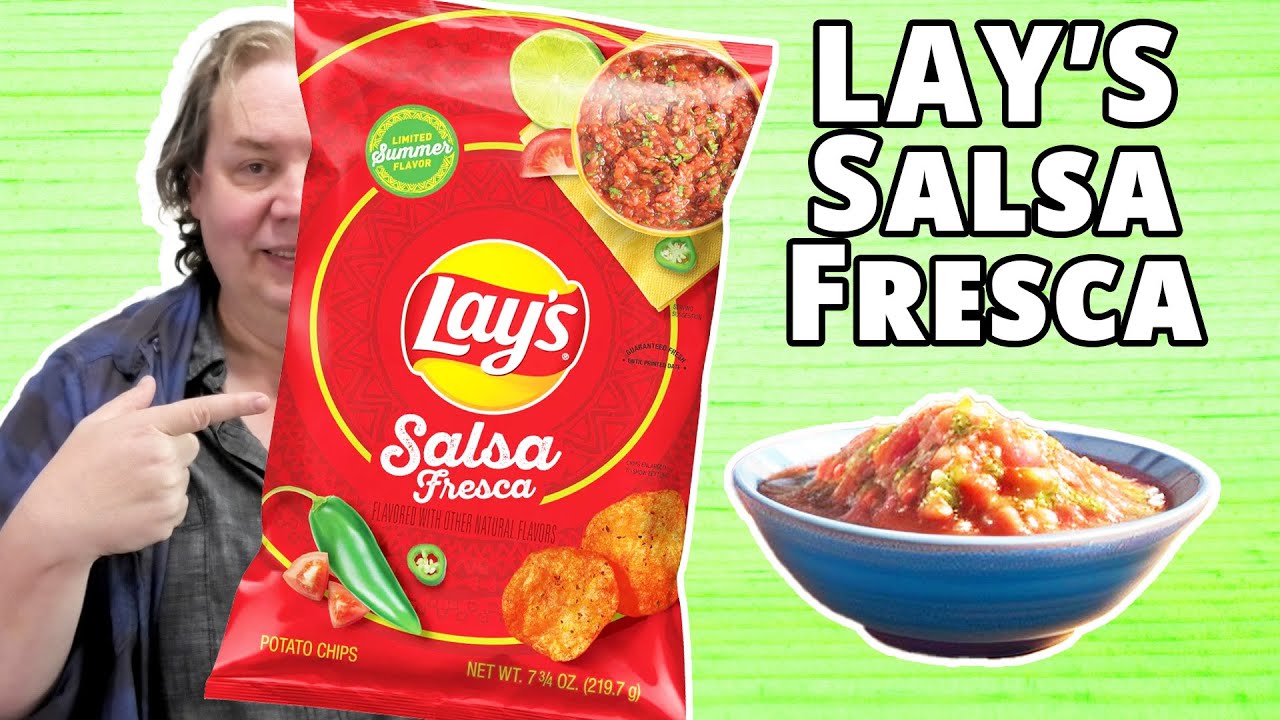 Trying LAY'S SALSA FRESCA Chips - REAL Review! - YouTube