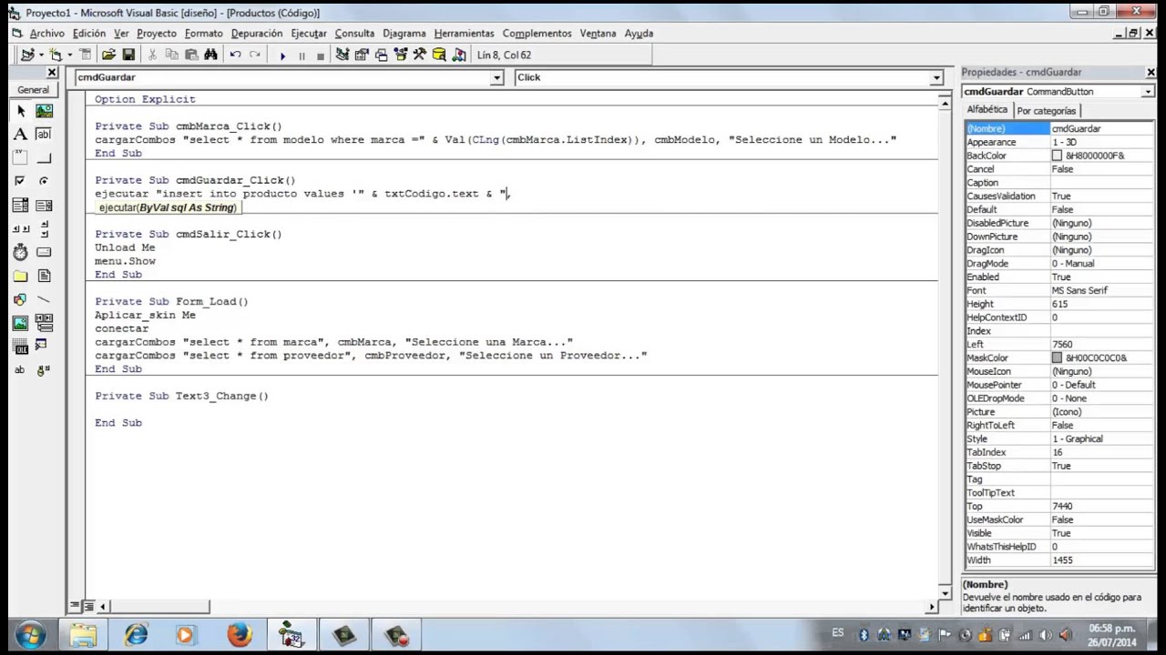 Visual Basic 6 0 Proyecto Final - YouTube