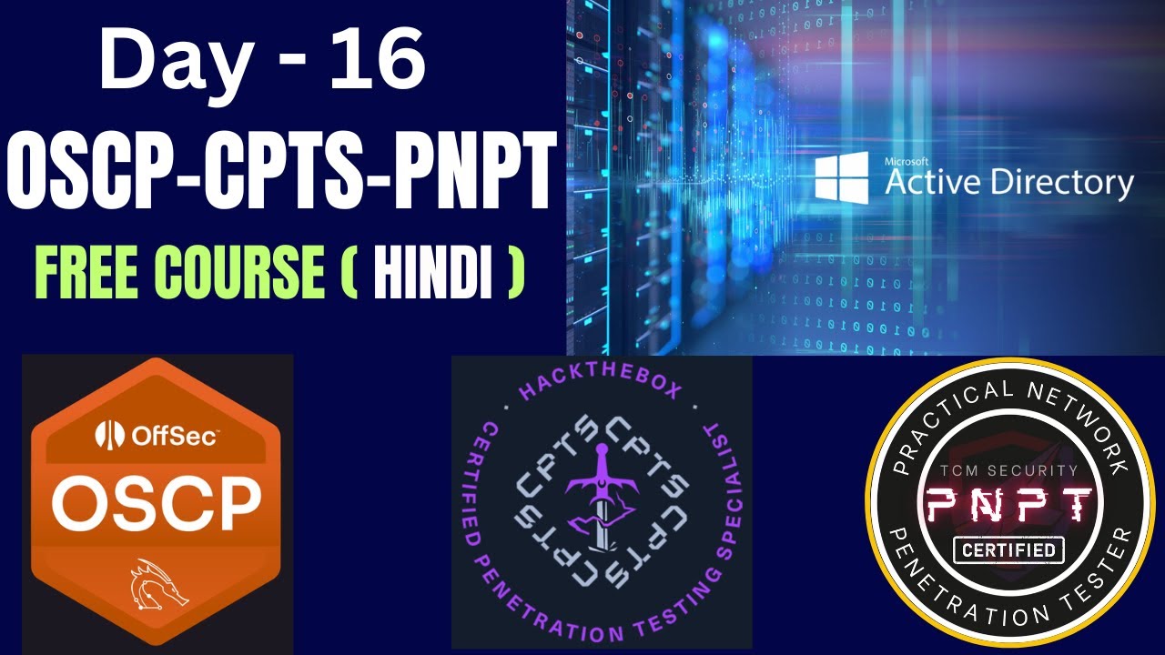 Day-16 Active Directory Basics for OSCP-CPTS-PNPT | AD Pentesting ...