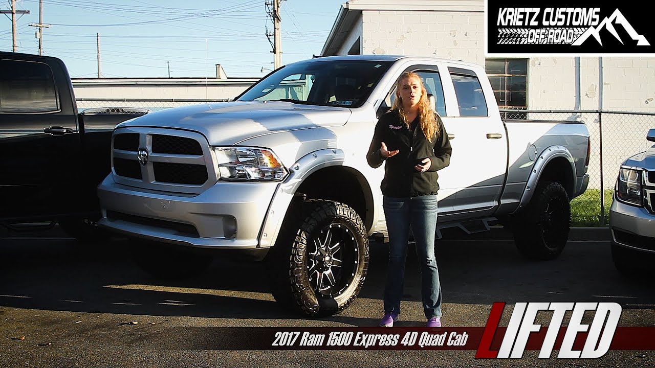 2017 Ram 1500 Express 4D Quad Cab | LIFTED│ Krietz Auto - YouTube