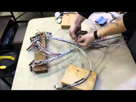Organizing a wire harness for a Cessna 182 - YouTube