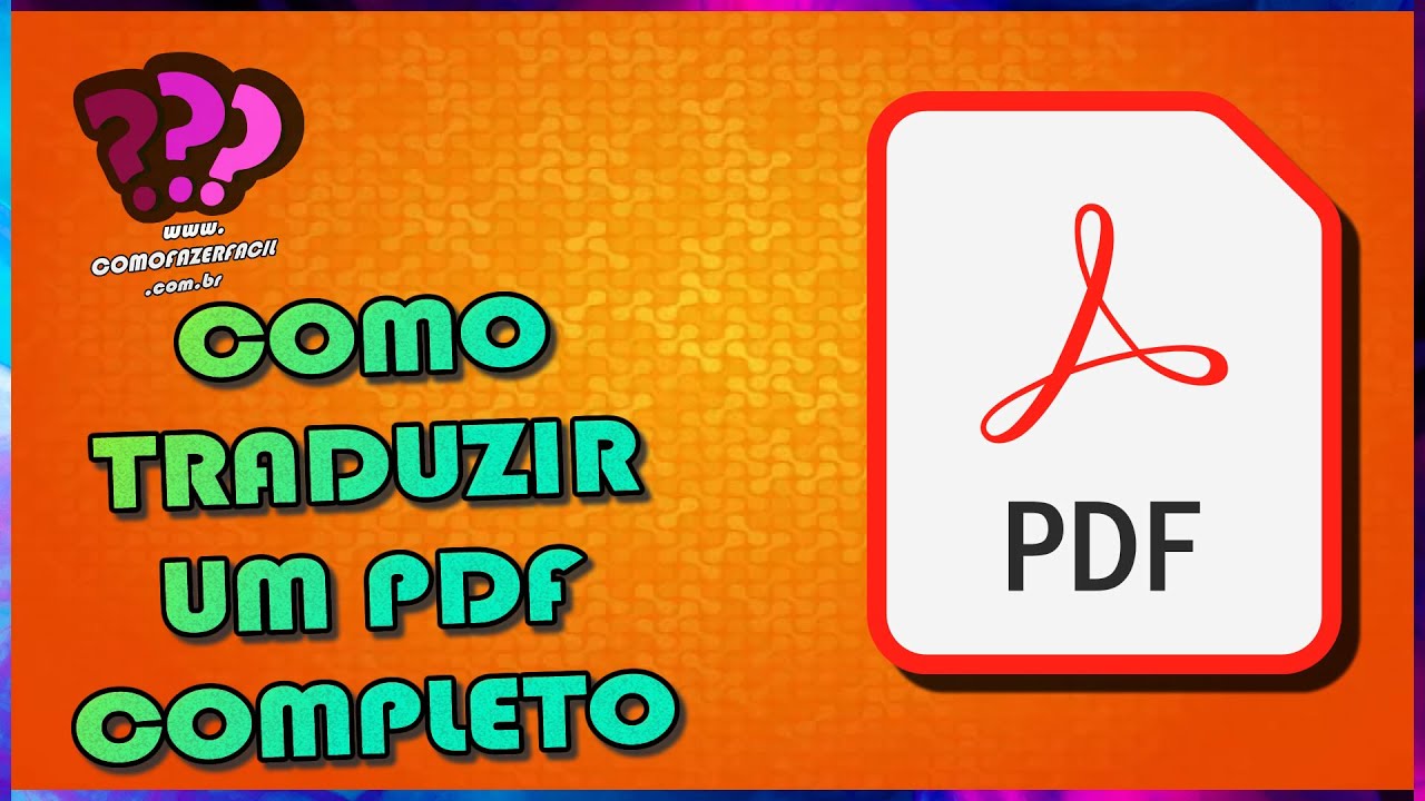 Como traduzir um PDF completo online e de graça - YouTube