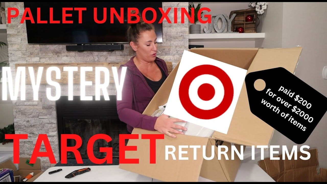 I paid $200 See What I found Unboxing a Pallet Full of Target Return ...