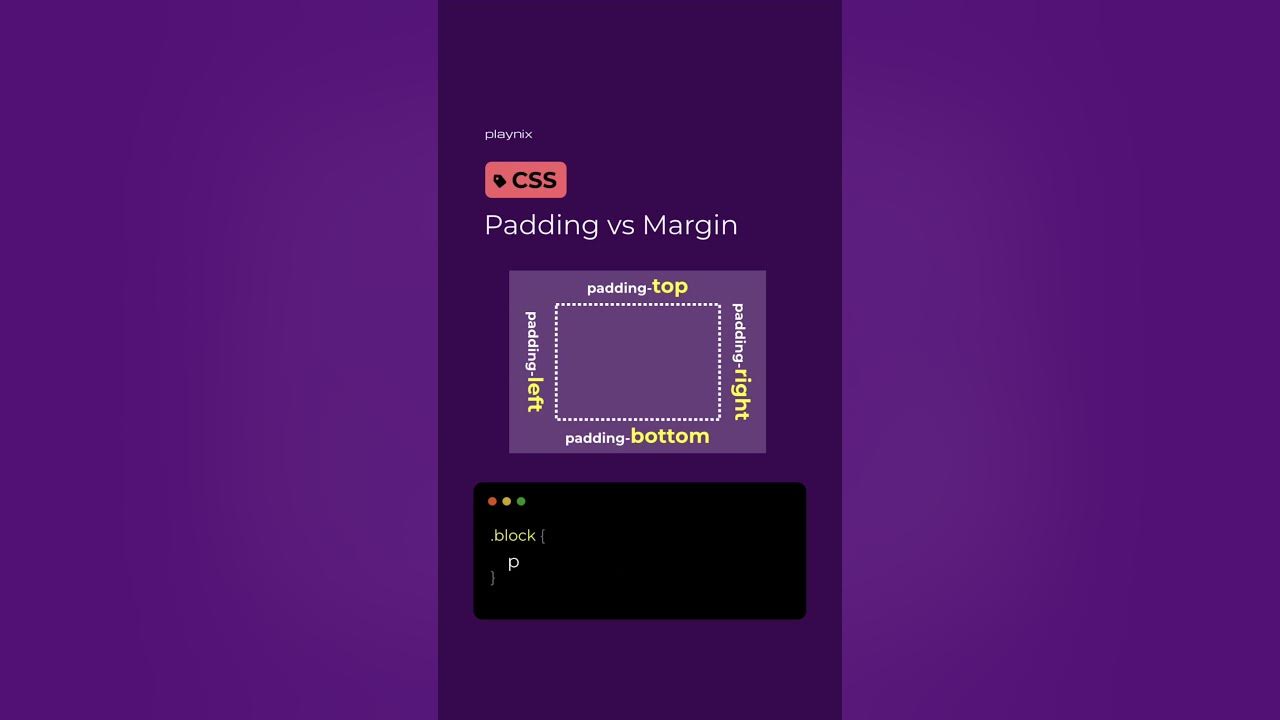 Padding Vs Margin In Css Html Css Programming Coding Playnix Youtube