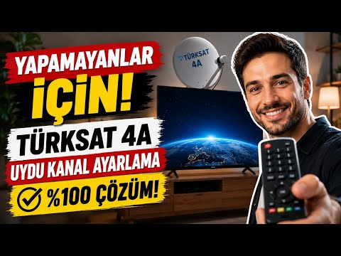 Yapamayanlar İçin! Türksat 4A Uydu Kanal Ayarlama | Kanallar Gelmiyor %100 Çözüm